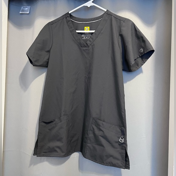 WonderWink | Tops | Pewter Scrub Top | Poshmark